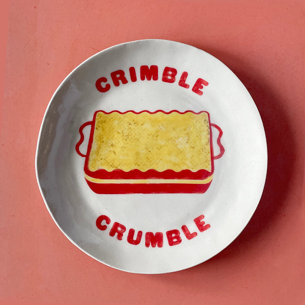Friday Night Dinner – 'Crimble Crumble' Plate – Camden Clay