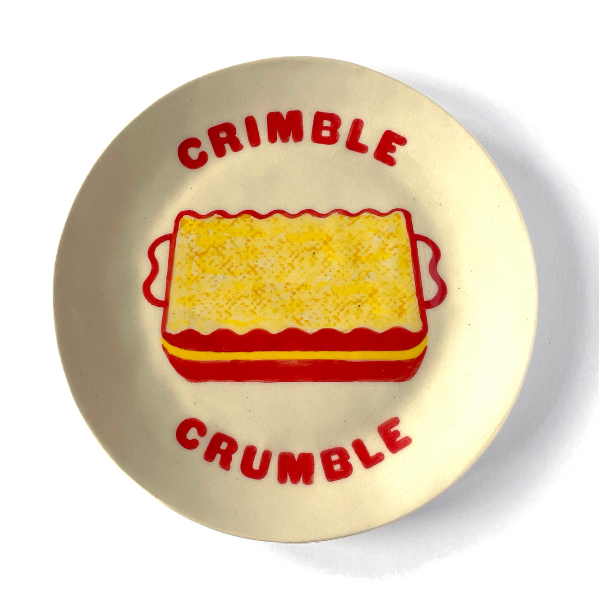 Friday Night Dinner – 'Crimble Crumble' Plate – Camden Clay