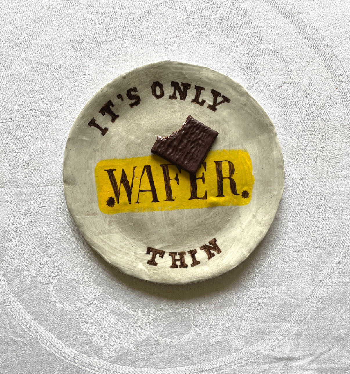 Monty Python – 'It's Only Wafer Thin' Plate – Camden Clay