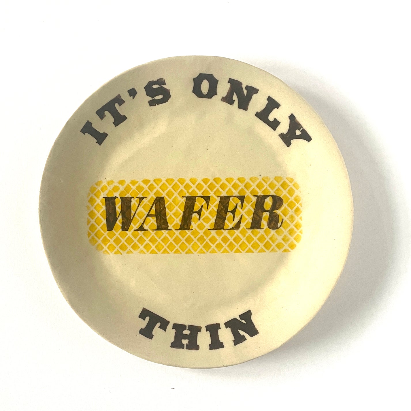 Monty Python – 'It's Only Wafer Thin' Plate – Camden Clay